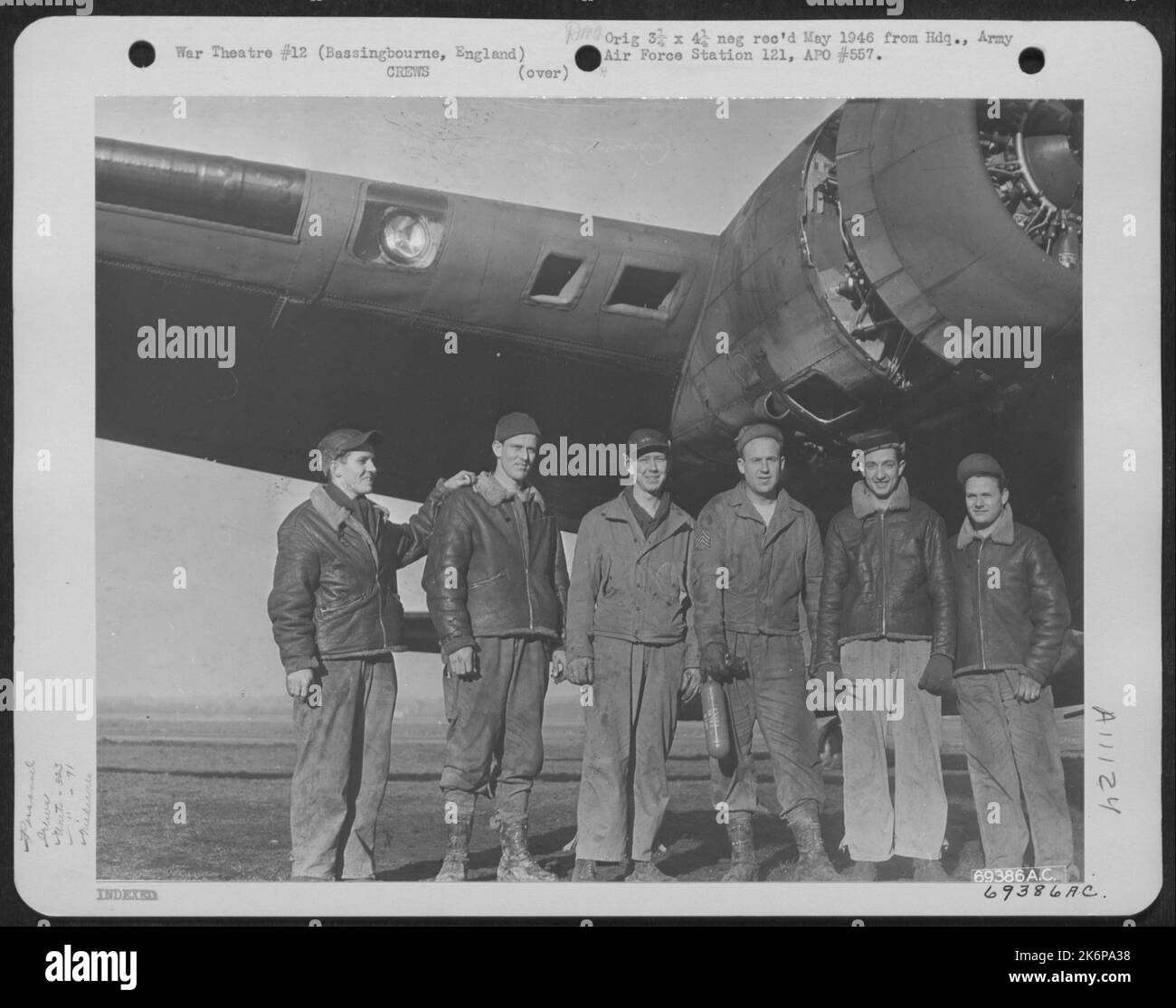 Lt. George P. Birdsong And Ground Crew Of The Boeing B-17 "Flying ...