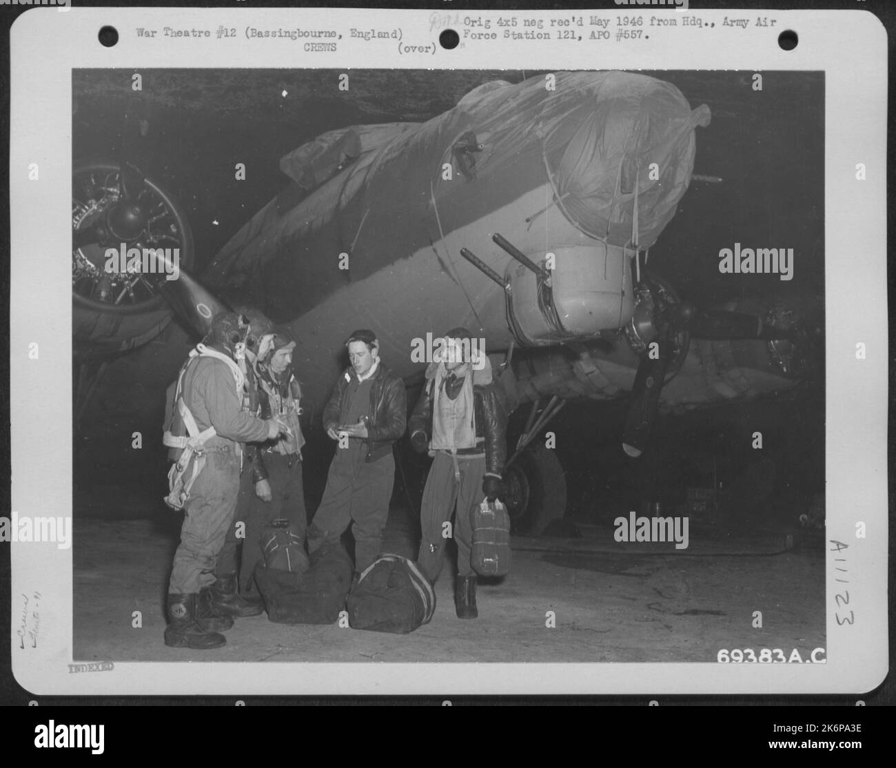 The Crew Of The Boeing B-17 "Flying Fortress" Receives Last Minute ...