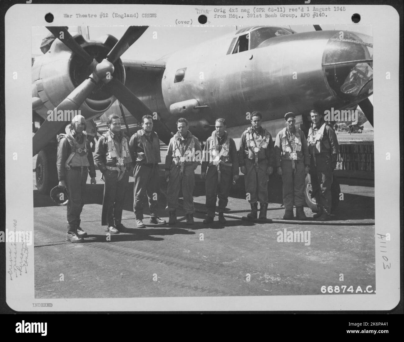 After Completing Their 100Th Mission Lt. Colonel Miller And Crew Pose ...