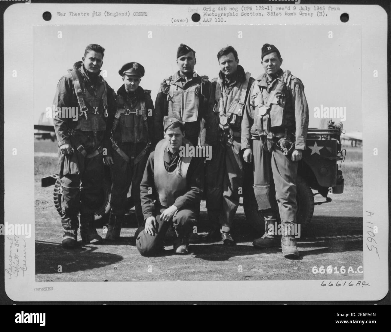 Capt. Brooksby And Lead Team Of The 351St Bomb Group, England. 27 April ...