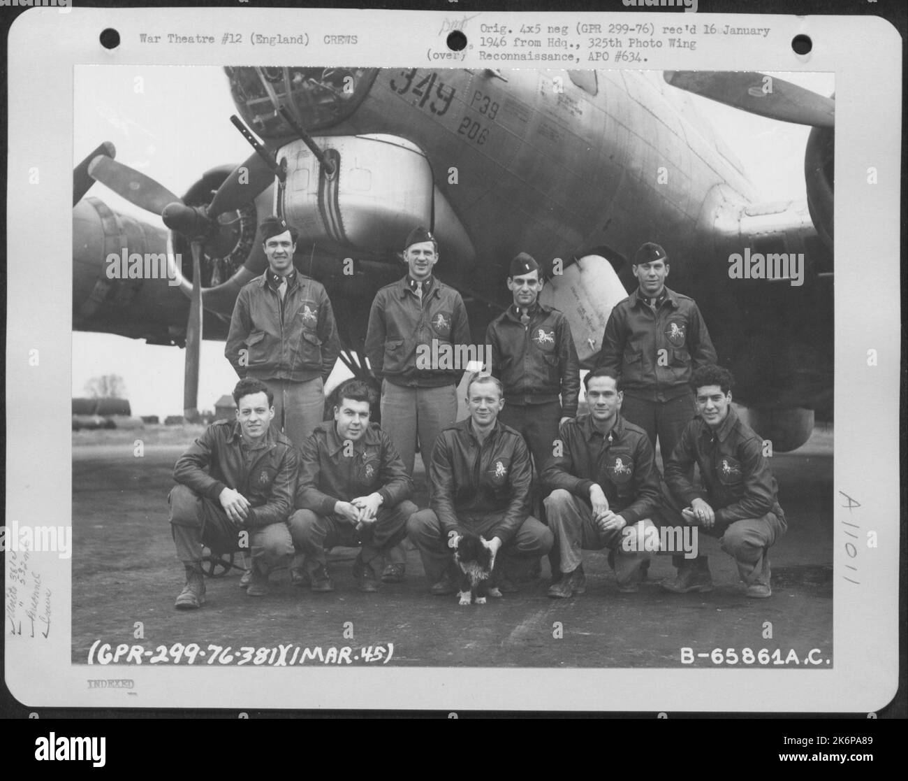 Capt. Miller And Crew Of The 532Nd Bomb Squadron, 381St Bomb Group In ...
