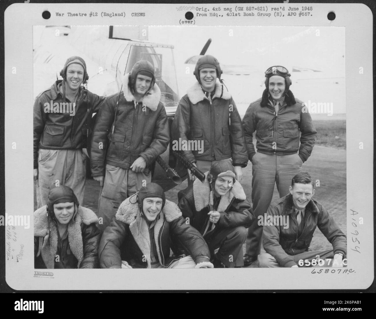 Crew 15 Of The 614Th Bomb Squadron, 401St Bomb Group At An 8Th Air ...