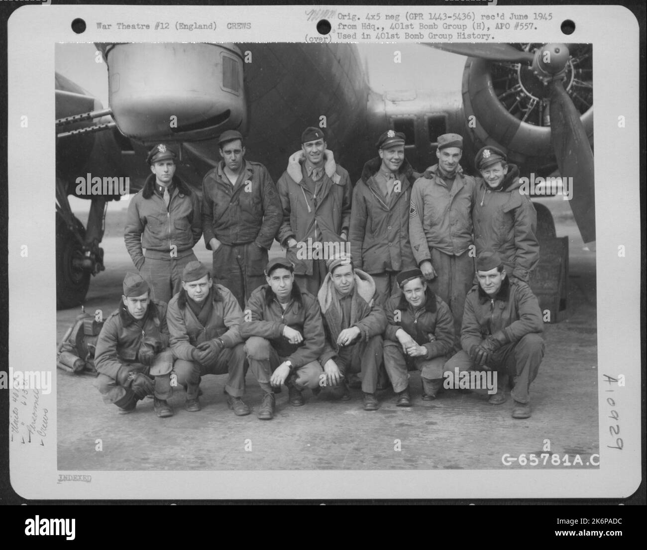 Lt. Curran And Crew Of The 613Th Bomb Squadron, 401St Bomb Group ...