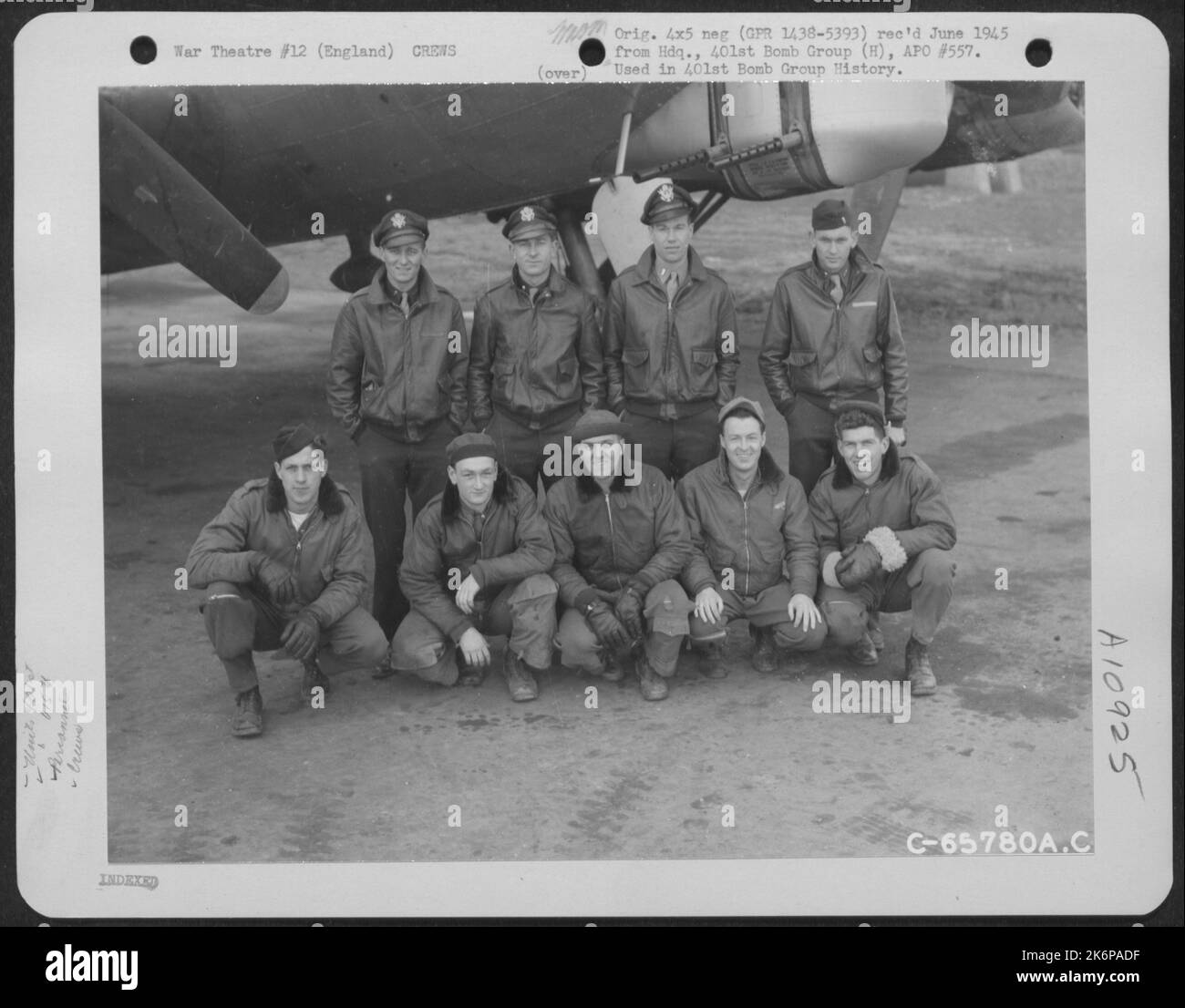 Capt. Mcgoldrick And Crew Of The 615Th Bomb Squadron, 401St Bomb Group ...