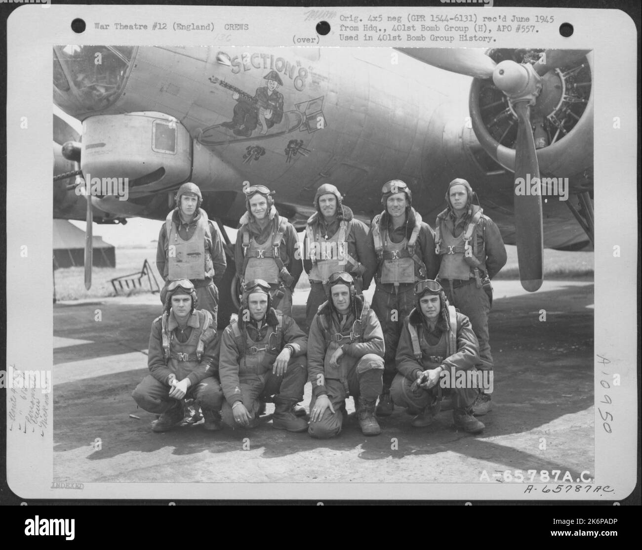 Lt. Stevens And Crew Of The 612Th Bomb Squadron, 401St Bomb Group ...