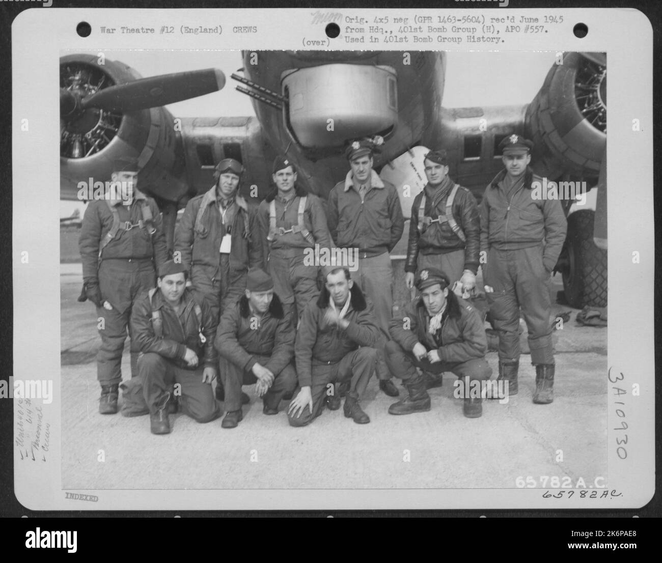 Lt. Thompson And Crew Of The 614Th Bomb Squadron, 401St Bomb Group, In ...