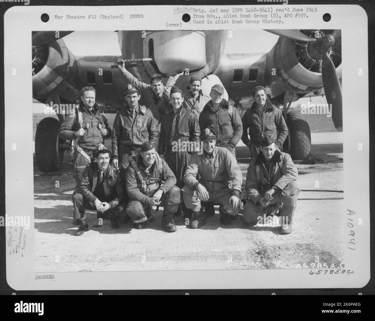 Capt. Hayes And Crew Of The 615Th Bomb Squadron, 401St Bomb Group, In ...