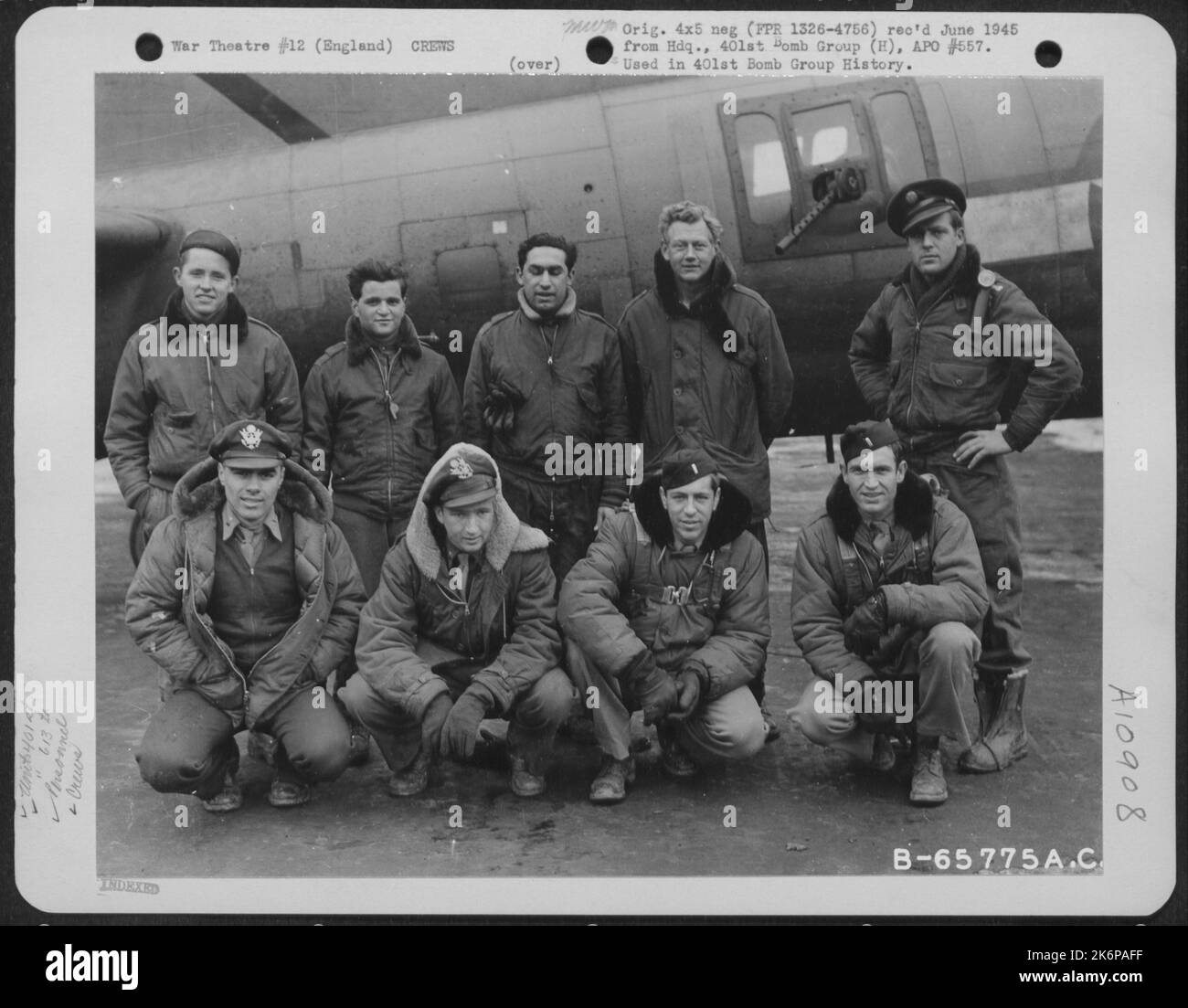 Lt. Douglas And Crew Of The 613Th Bomb Squadron, 401St Bomb Group ...