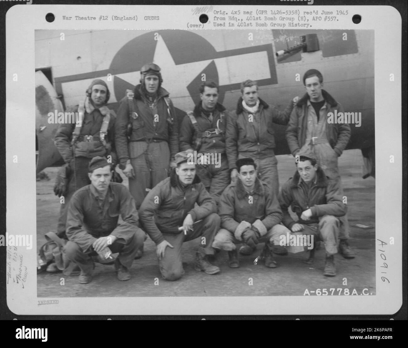 Lt. Gallaghan And Crew Of The 612Th Bomb Squadron, 401St Bomb Group ...