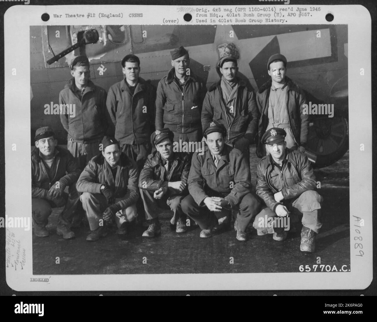Lt. Gibson And Crew (Crew 5) Of The 612Th Bomb Squadron, 401St Bomb ...