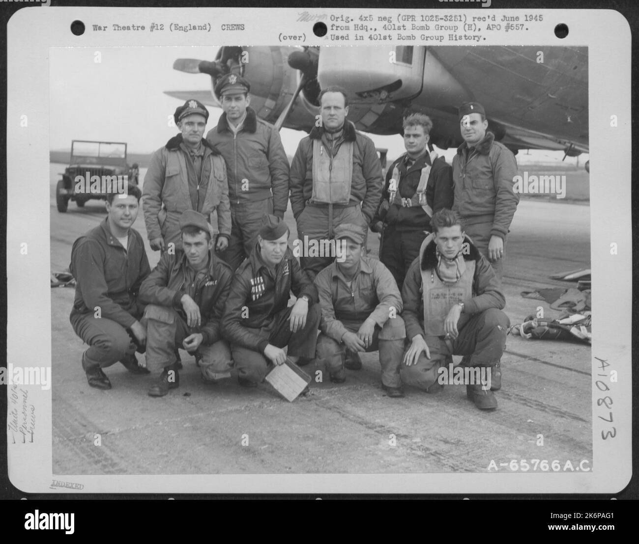 Lt. Colonel William T. Seawell, Major Lewis And Crew Of The 401St Bomb ...