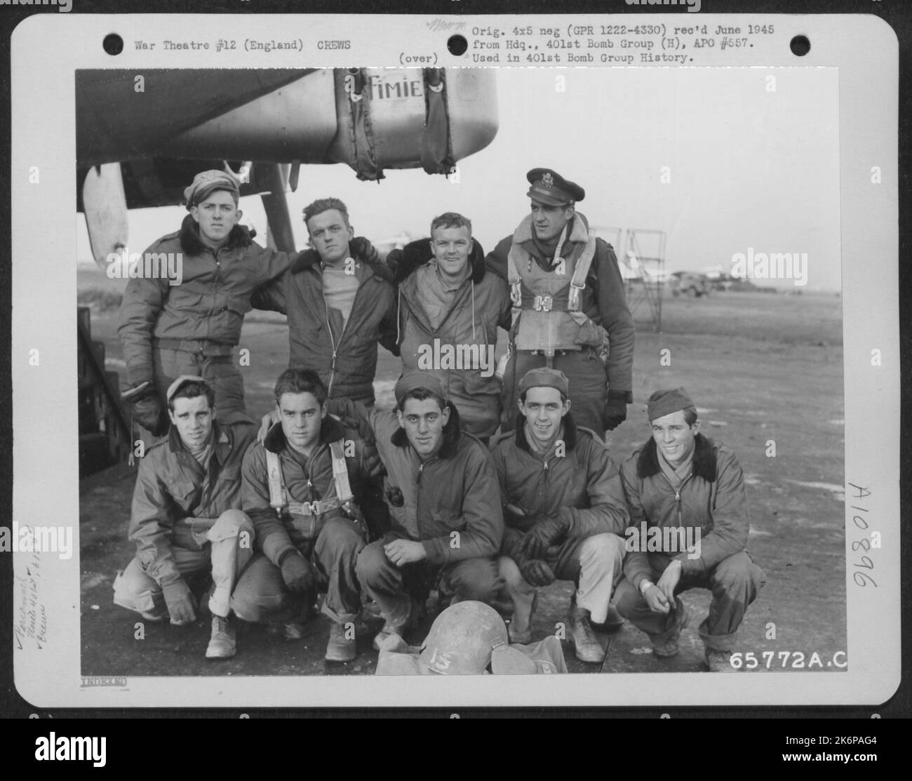 Lt. Roadman And Crew Of The 612Th Bomb Squadron, 401St Bomb Group ...