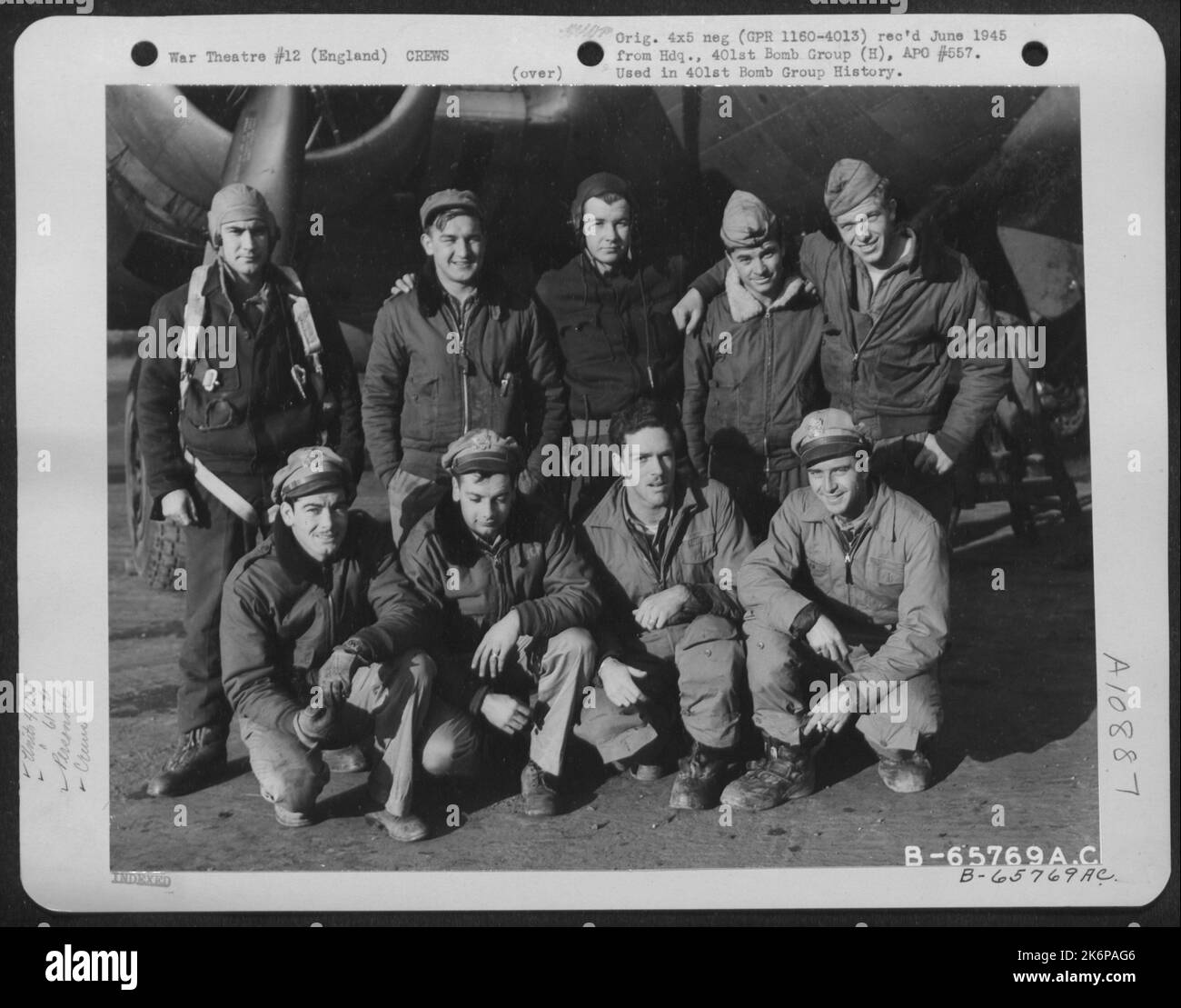Lt. Maire And Crew Of The 615Th Bomb Squadron, 401St Bomb Group, In ...