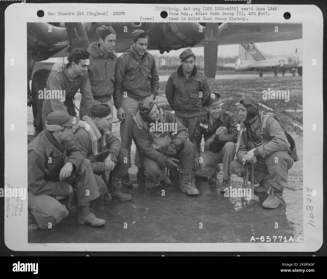 Capt. Turk And Crew Of The 615Th Bomb Squadron, 401St Bomb Group In ...