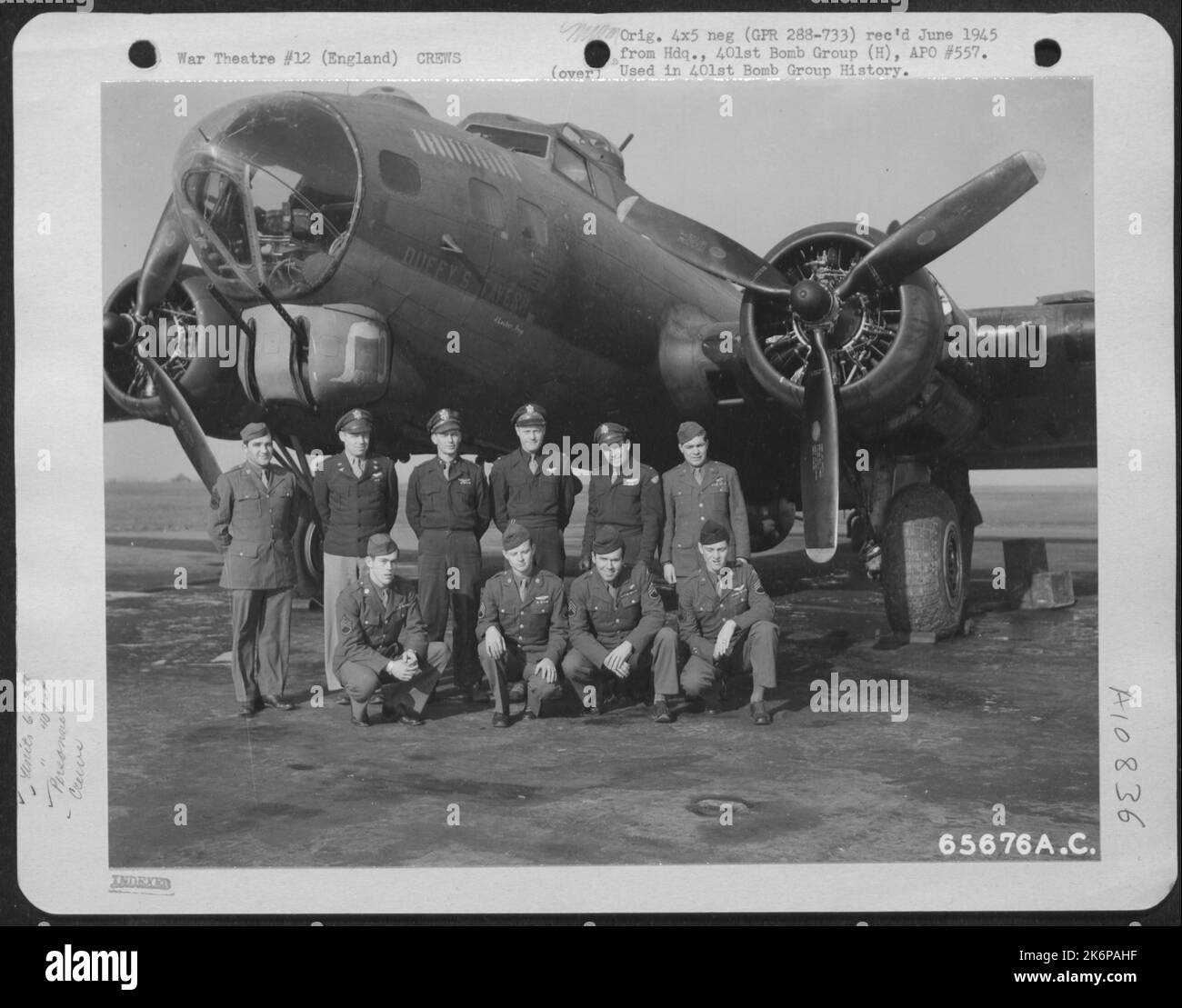 Lt. James R. Locher And Crew Of The 613Th Bomb Squadron, 401St Bomb ...