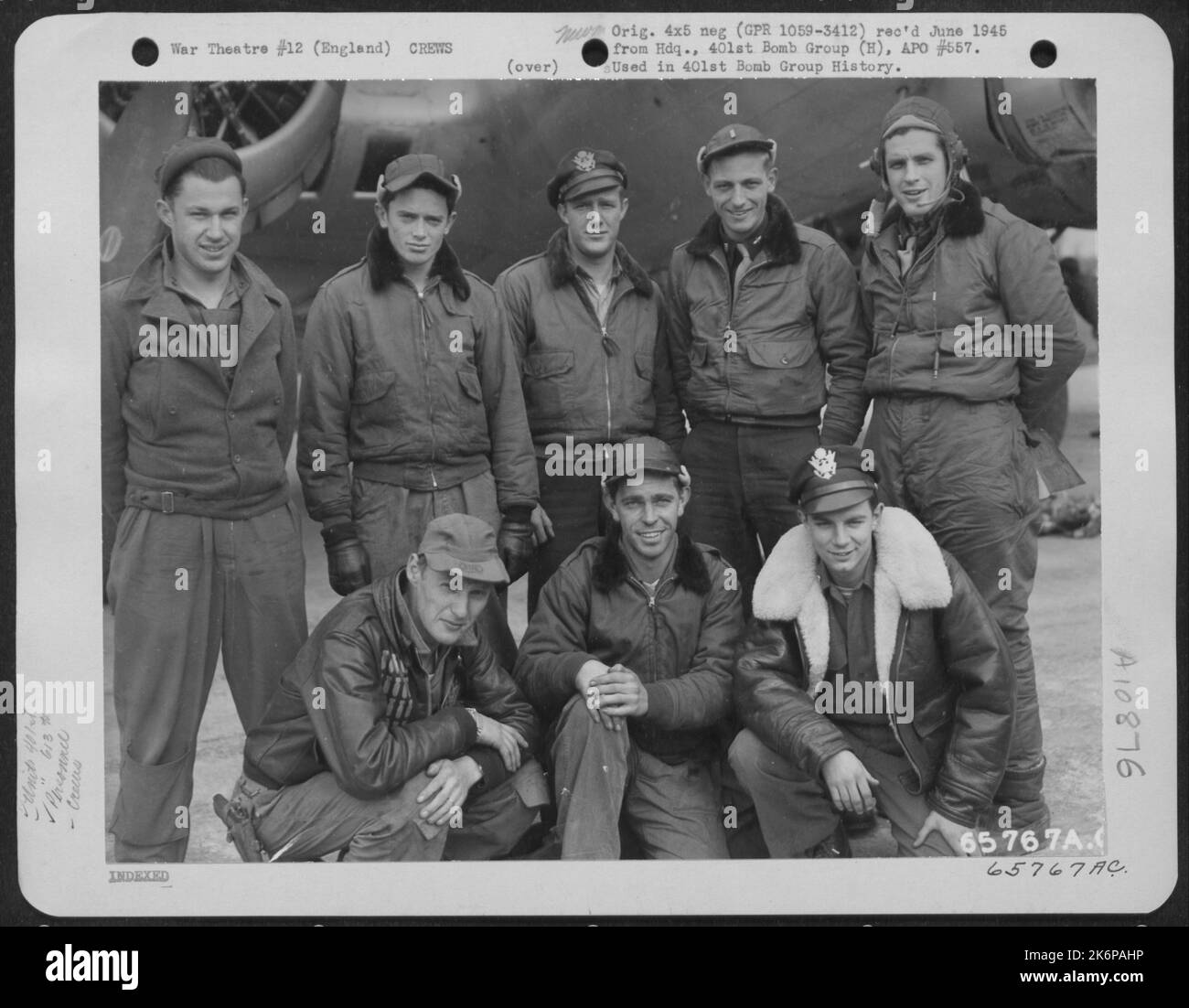 Capt. Fowler And Crew Of The 613Th Bomb Squadron, 401St Bomb Group ...