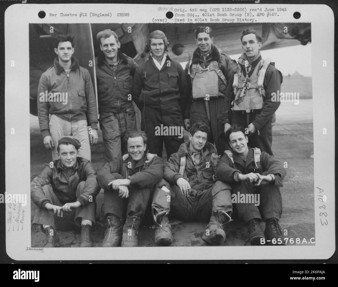 Lt. Heenan And Crew Of The 615Th Bomb Squadron, 401St Bomb Group, In ...