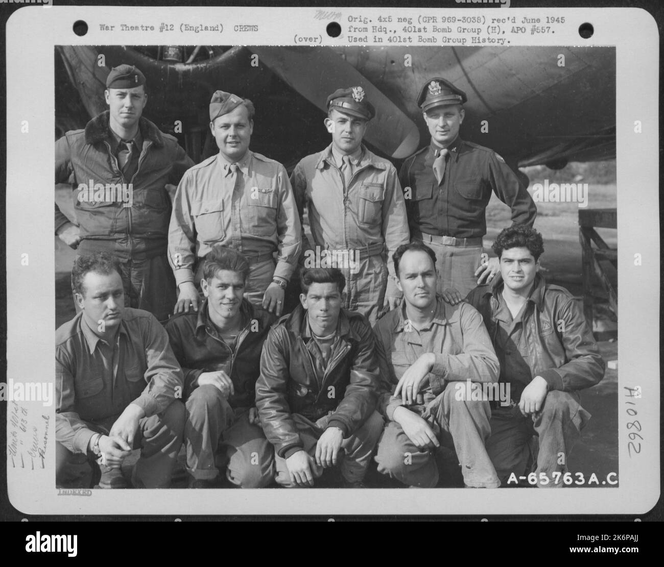 Captain Parr And Crew Of The 613Th Bomb Squadron, 401St Bomb Group, In ...