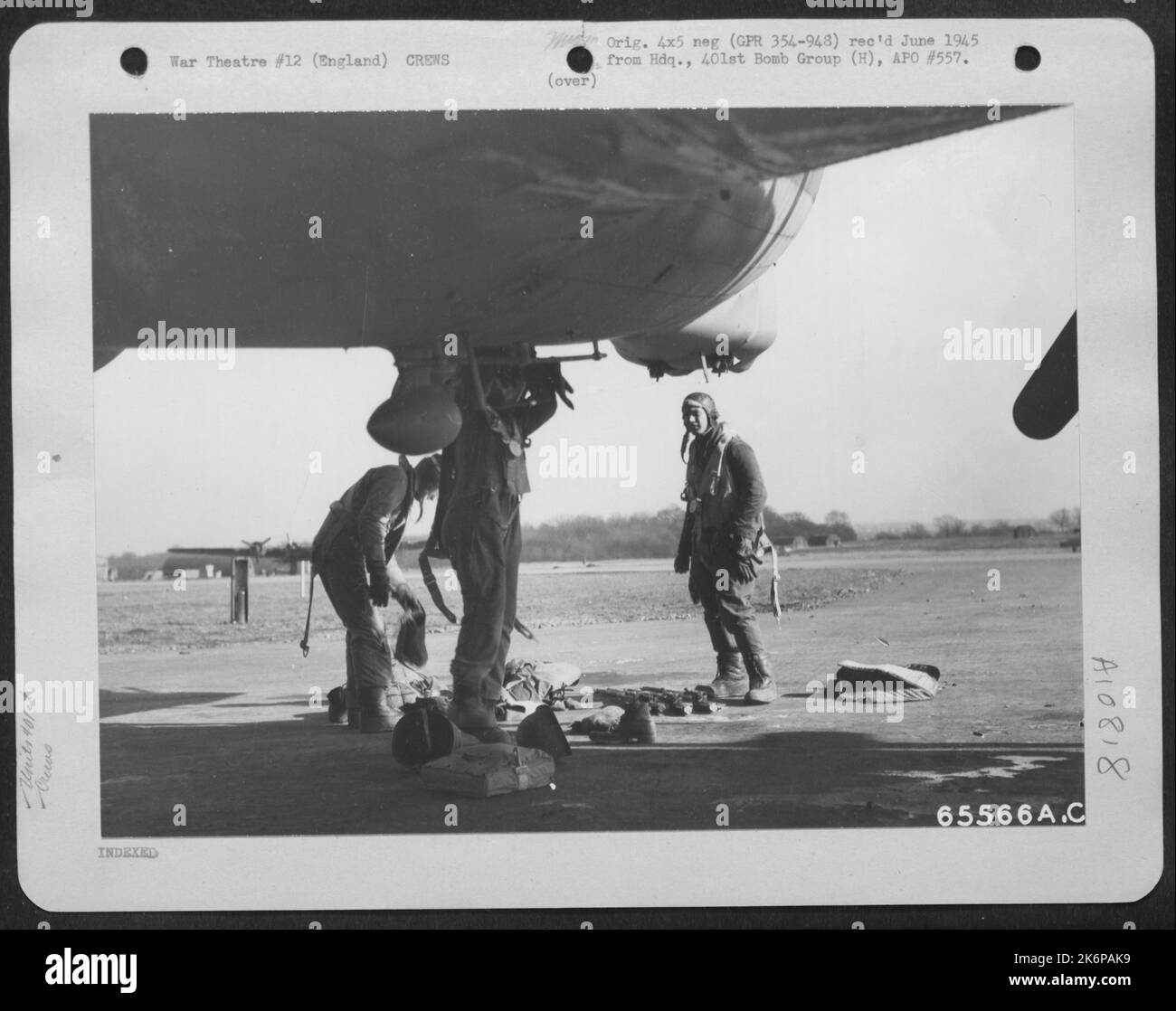 The Day's Work Is Done For Combat Crew Members Who Are Unloading Their ...