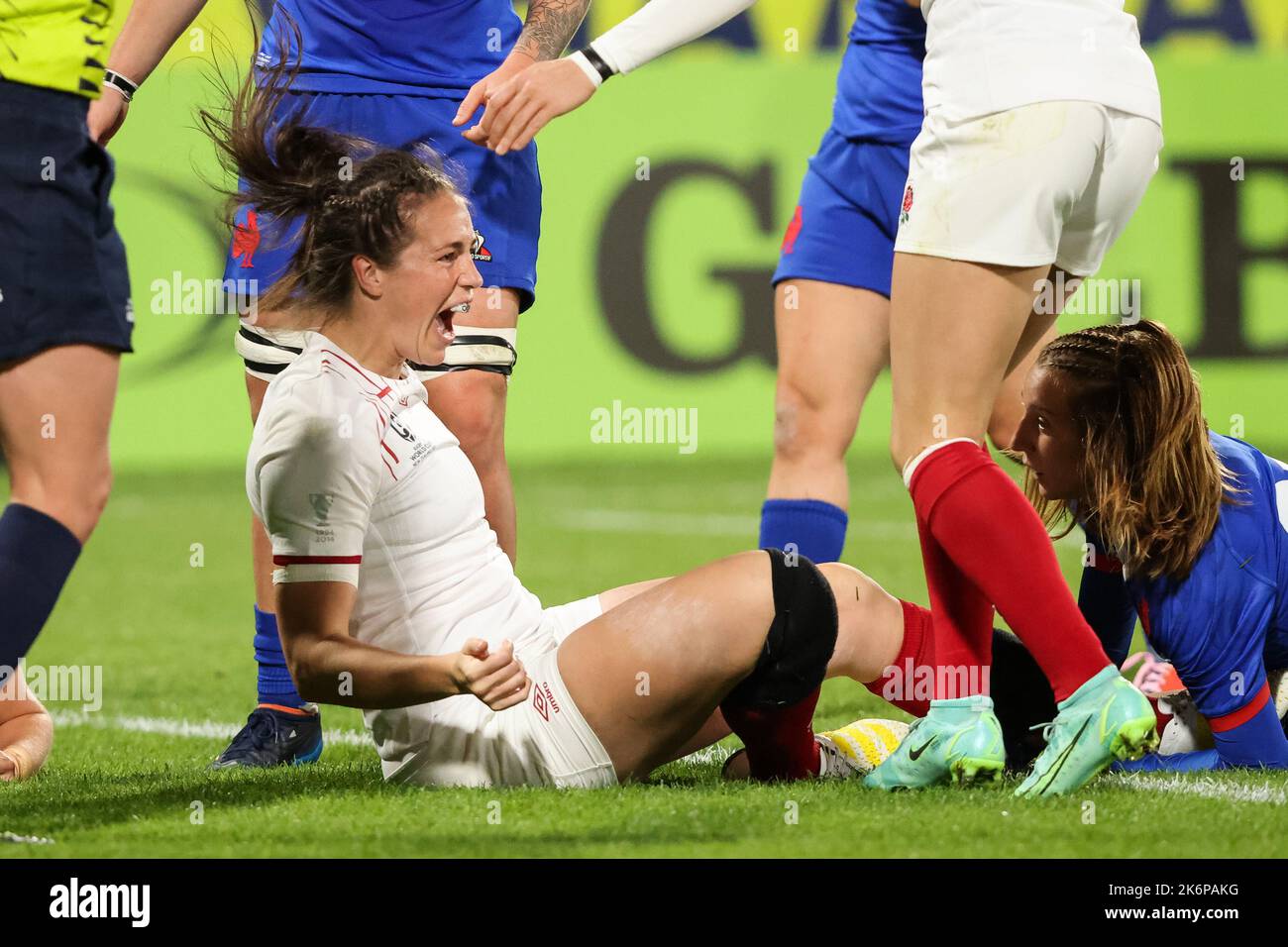 Whangarei, New Zealand. 15th Oct, 2022. Emily Scarratt of England ...