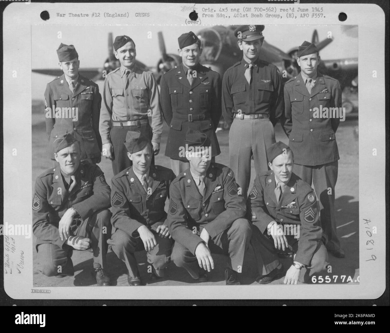 Crew 13 Of The 613Th Bomb Squadron, 401St Bomb Group, In Front Of A ...