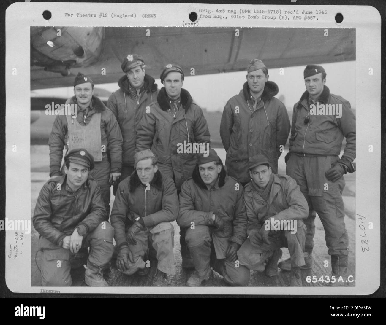 Crew 23 Of The 613Th Bomb Squadron, 401St Bomb Group, Under The Wing Of ...