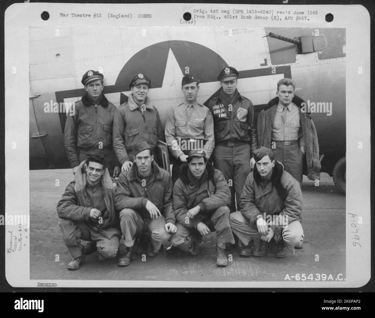 Lt. Turk And Crew (Crew 10) Of The 615Th Bomb Squadron, 401St Bomb ...