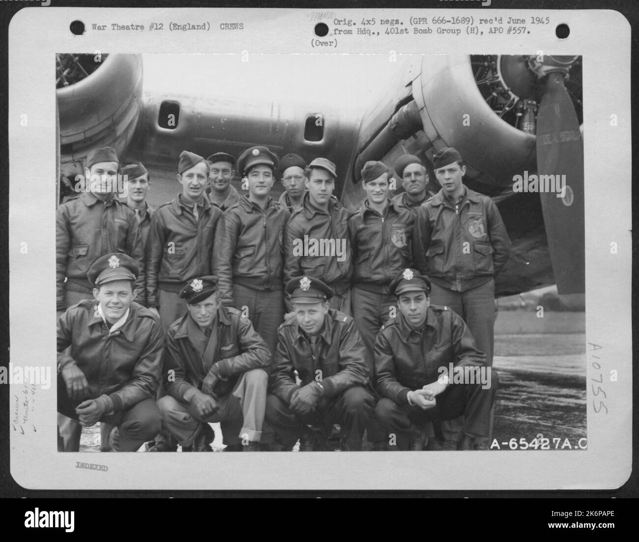 Crew 14 Of The 612Th Bomb Squadron, 401St Bomb Group, In Front Of A ...