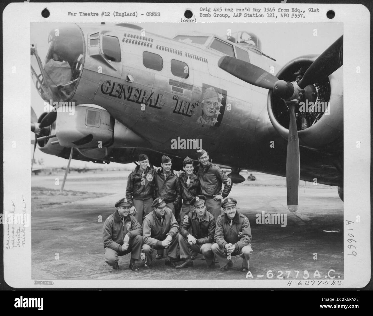 Capt. C.M. Melton And Crew Of The 401St Bomb Sq., 91St Bomb Group, 8Th ...