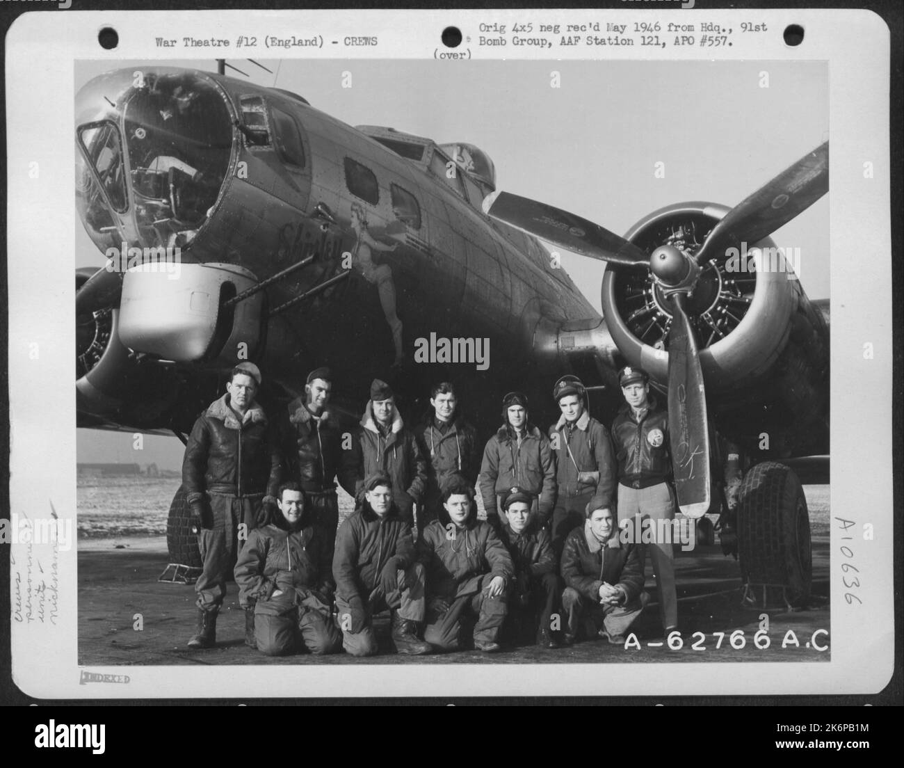 Lt. J.R. Lindahl And Crew Of The 324Th Bomb Sq., 91St Bomb Group, 8Th ...