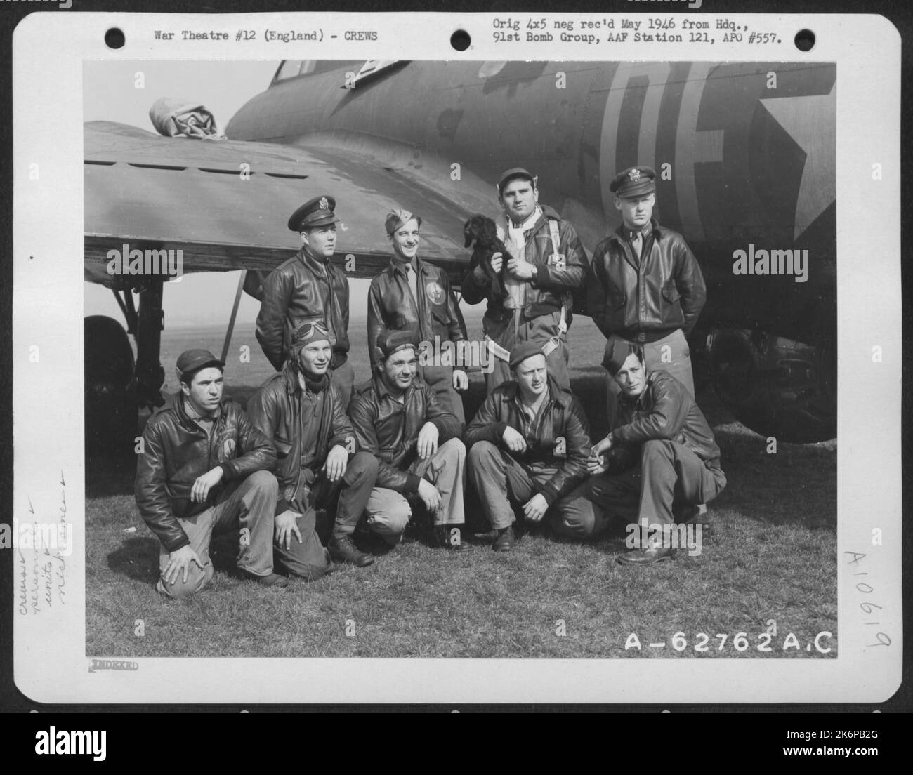 Lt. Charles E. Cliburn And Crew Of The 324Th Bomb Squadron, 91St Bomb ...