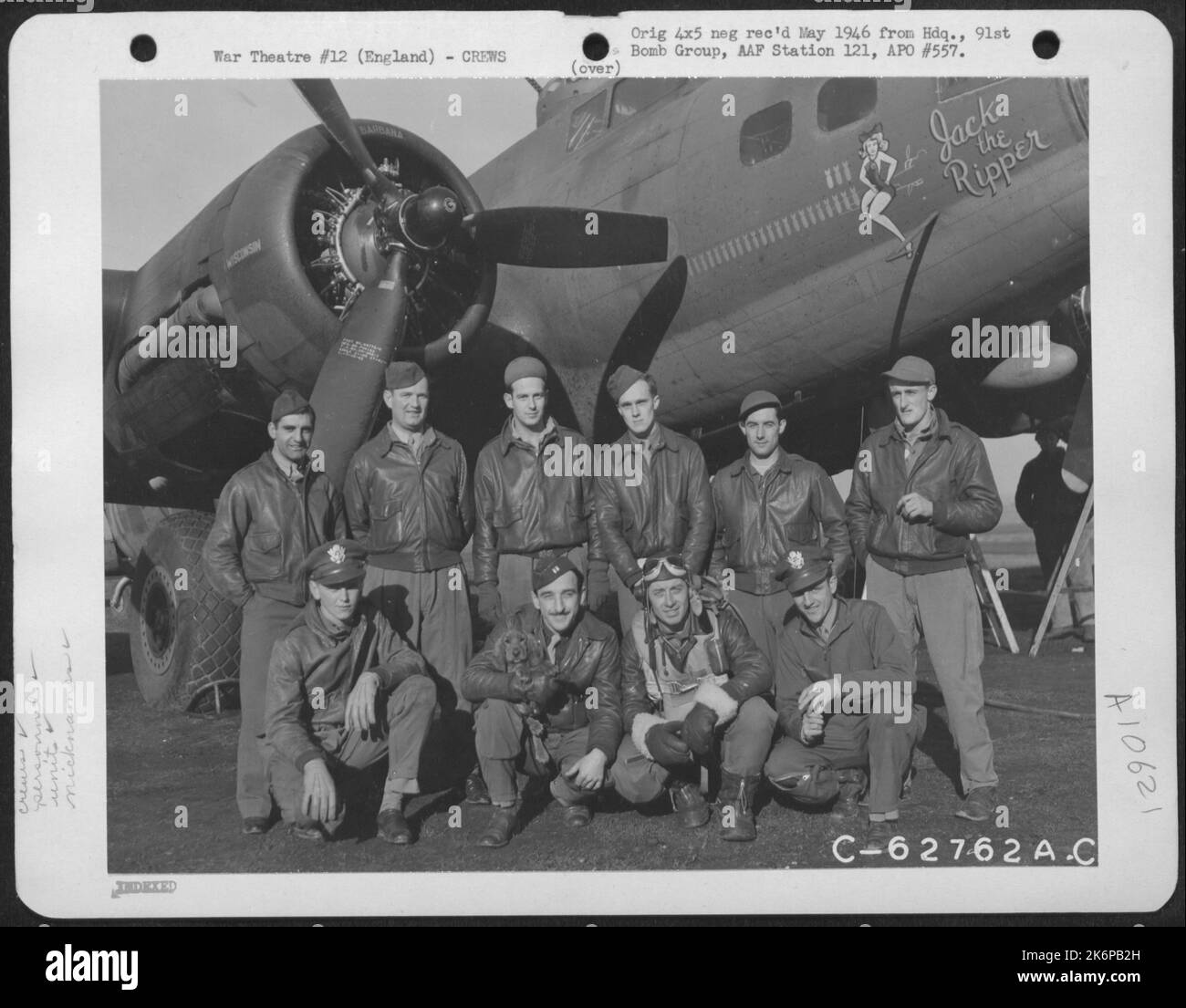 Capt. R.E. Nichols And Crew Of The 324Th Bomb Squadron, 91St Bomb Group ...