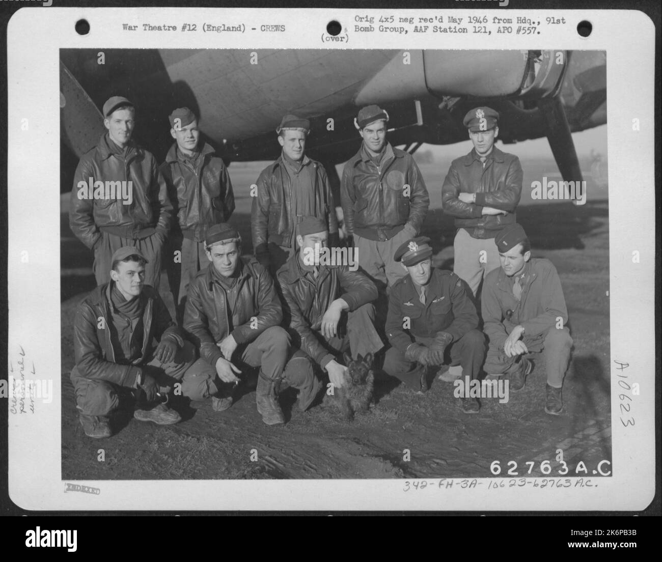 Lt. Westwood And Crew Of The 324Nd Bomb Squadron, 91St Bomb Group, 8Th ...