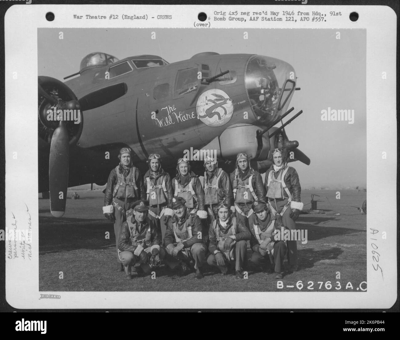 Lt. Bruce V. Parsons And Crew Of The 324Nd Bomb Squadron, 91St Bomb ...