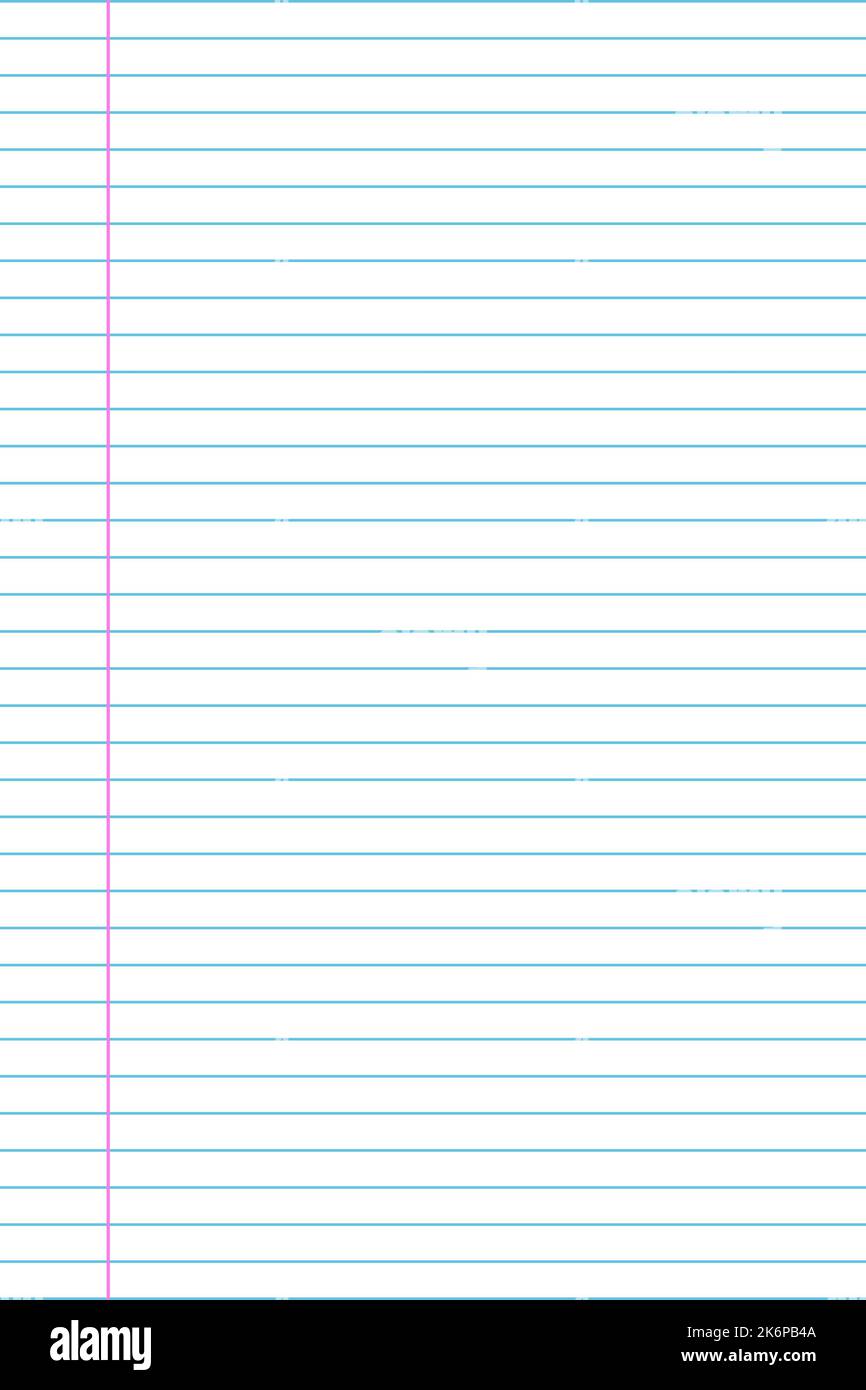Notebook paper background. Line note document. Vector illustration ...