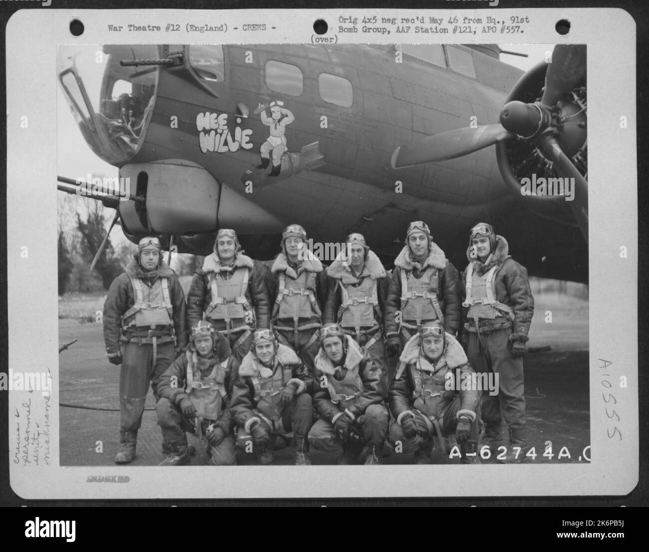 Lt. Paul Jessup And Crew Of The 322Nd Bomb Squadron, 91St Bomb Group ...