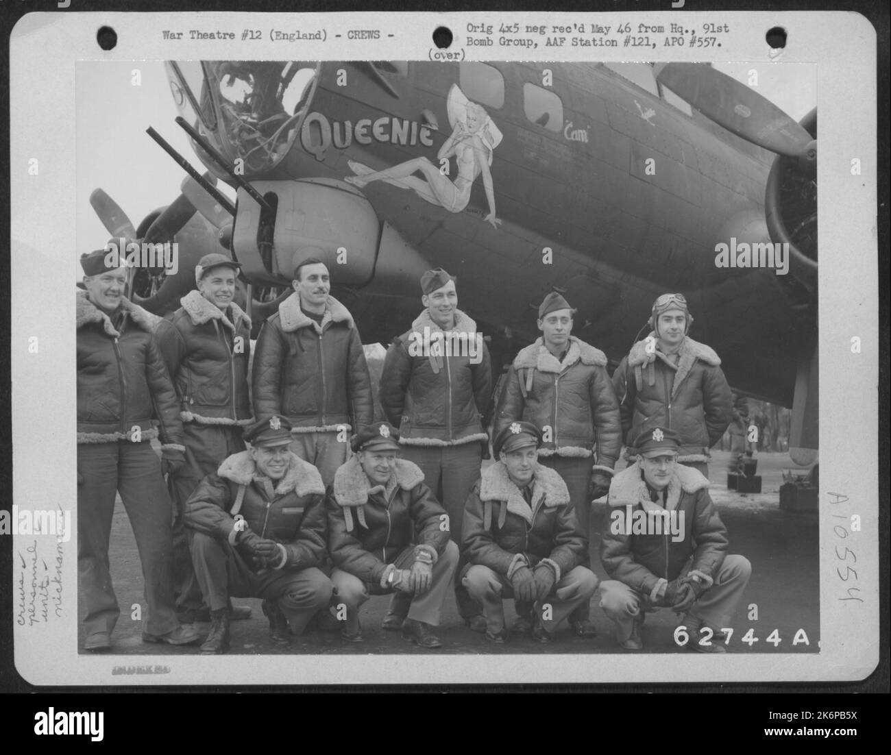 Lt. Robert Fancher And Crew Of The 322Nd Bomb Squadron, 91St Bomb Group ...