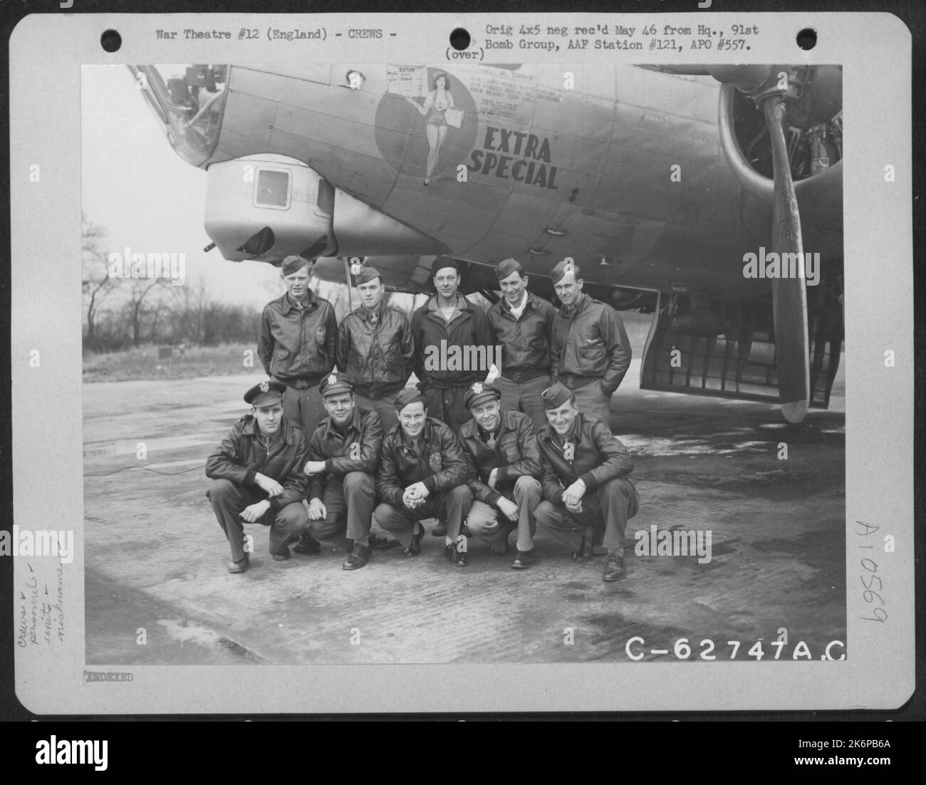 Lt. H.D. Johnson And Crew Of The 322Nd Bomb Squadron, 91St Bomb Group ...
