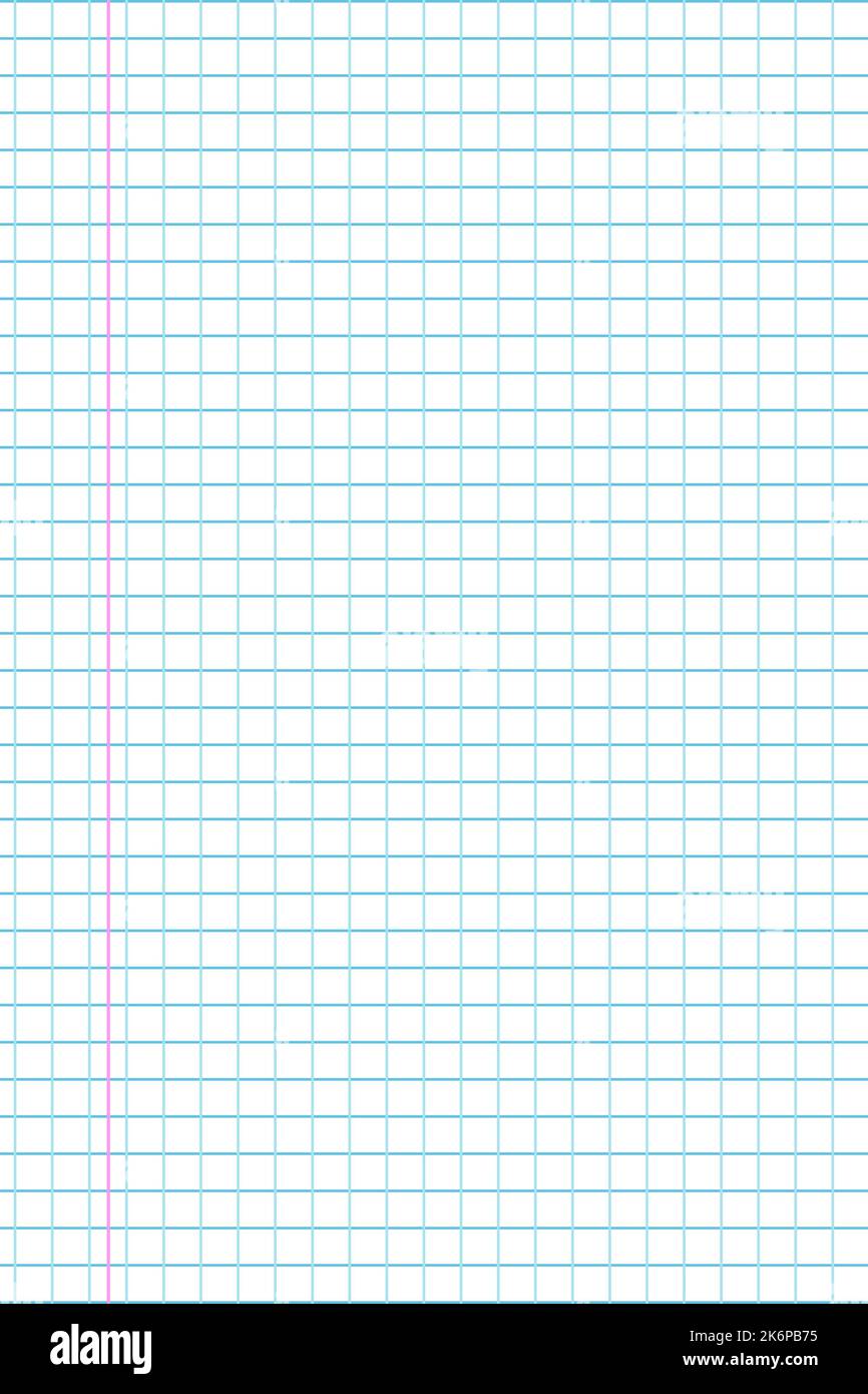 Notebook paper background. Grid note document. Vector illustration ...