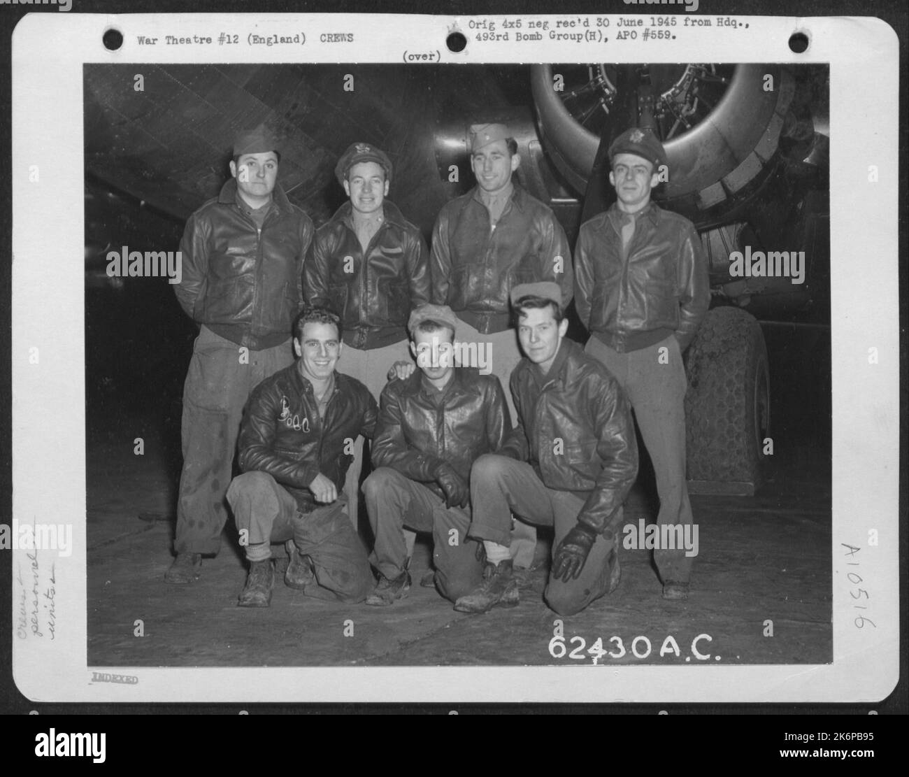 Lt. Durgin And Crew Of The 863Rd Bomb Sq., 493Rd Bomb Group, 8Th Air ...