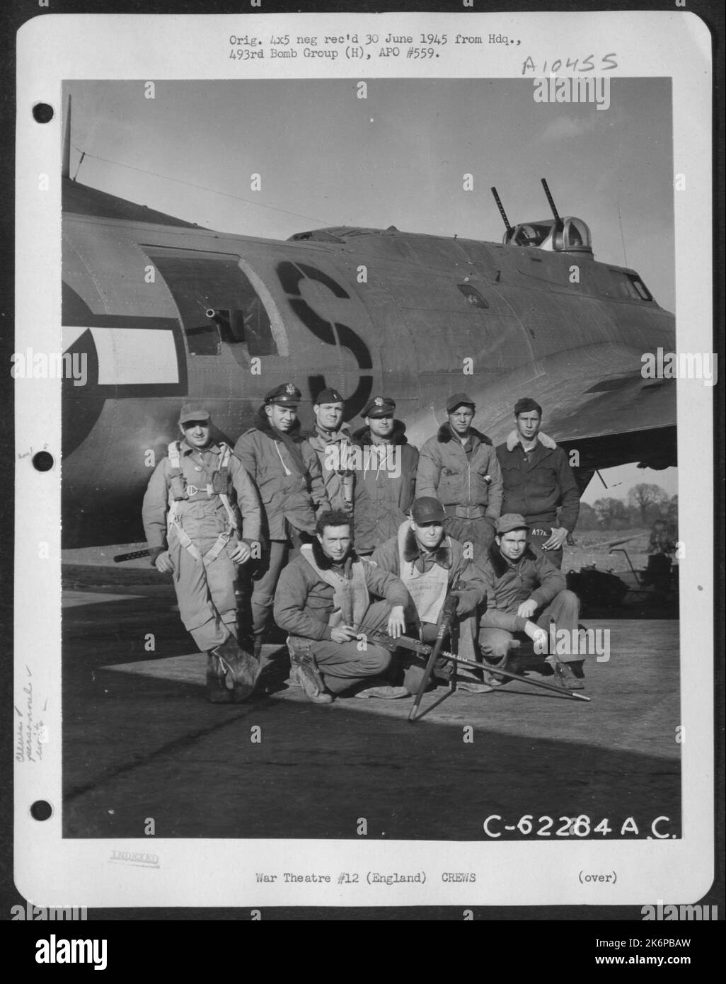 Lt. V. Robinson And Crew Of The 860Th Bomb Sq. 493Rd Bomb Group, 8Th ...