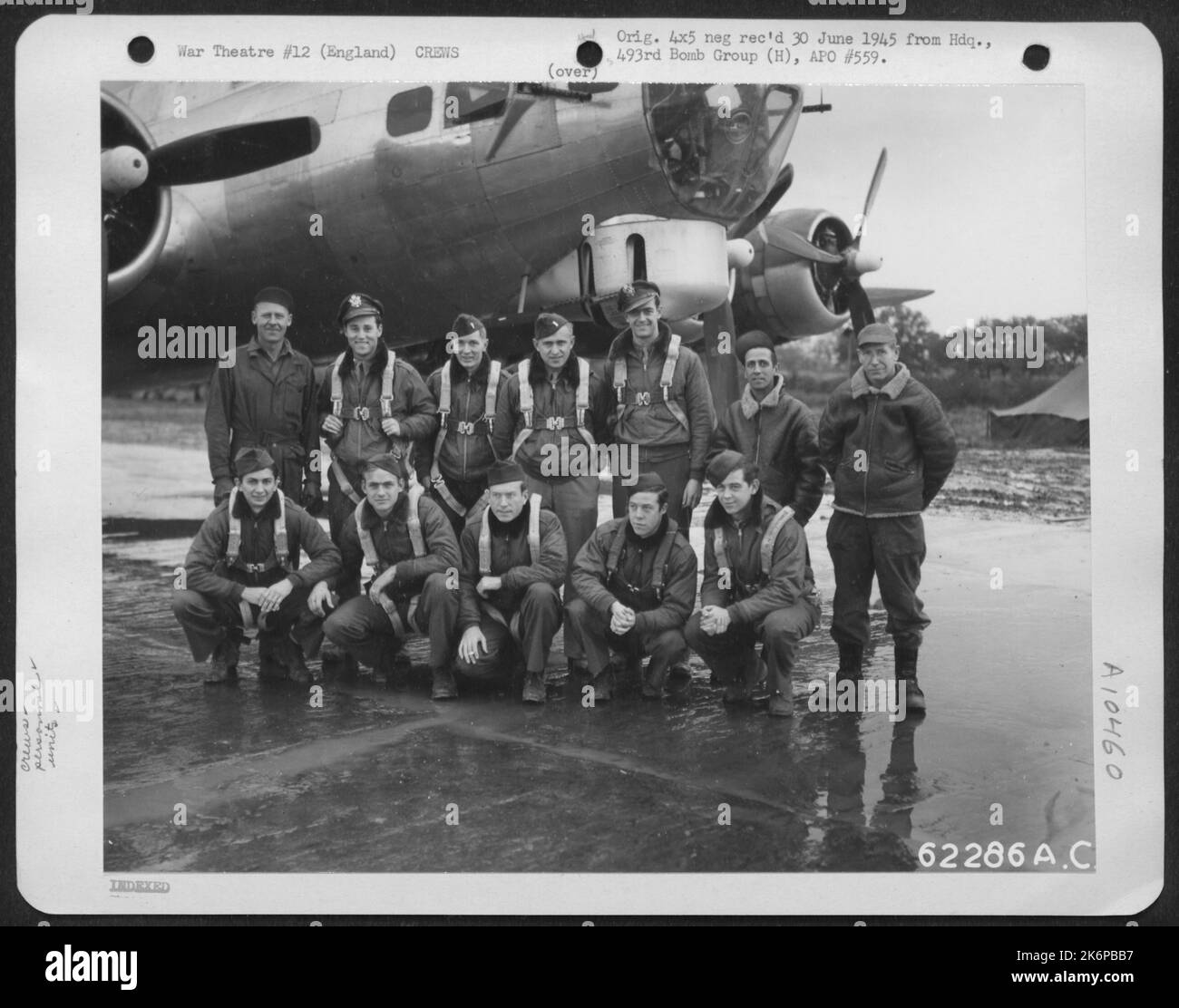 Lt. Shoenthal And Crew Of The 863Th Bomb Sq. 493Rd Bomb Group, 8Th Air ...
