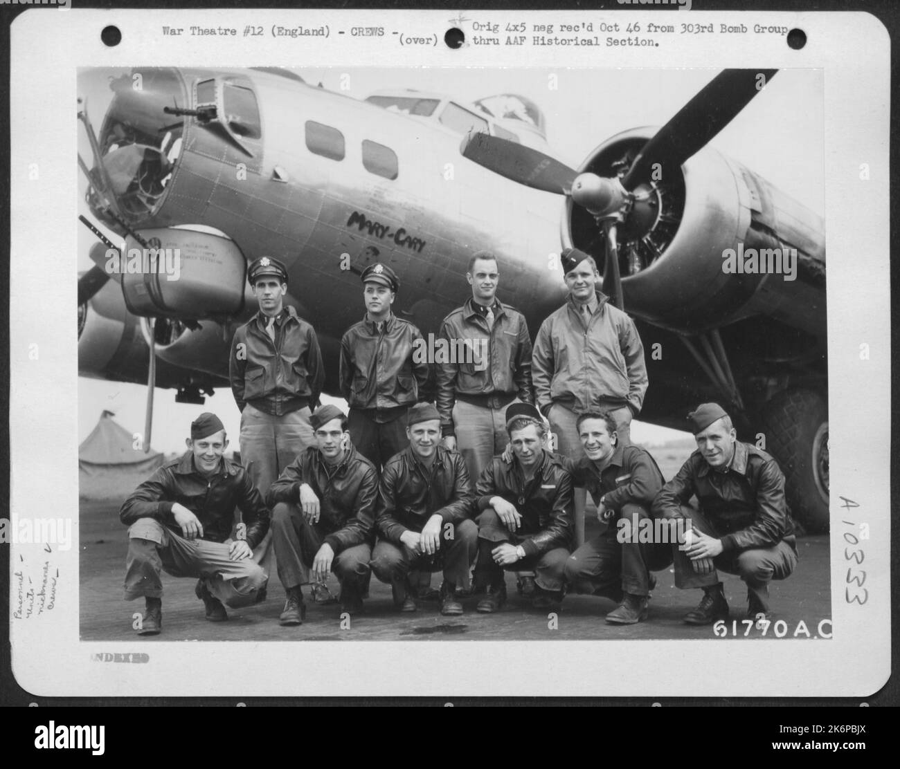 Lt. D.D. Stark And Crew Of The 360Th Bomb Squadron, 303Rd Bomb Group ...