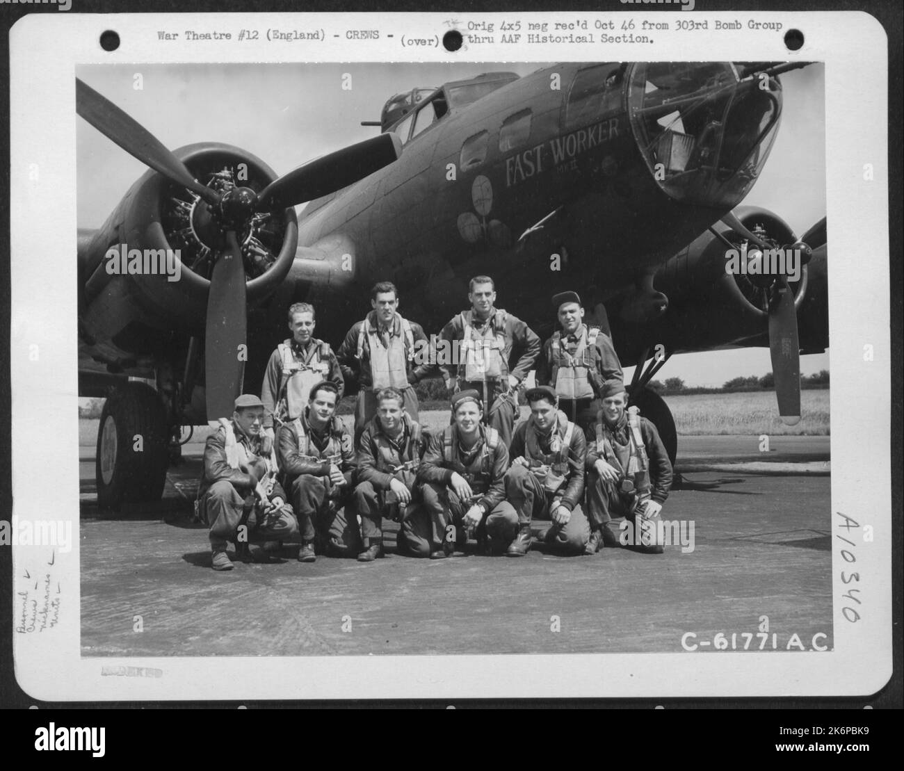 Lt. Mattison And Crew Of The 359Th Bomb Squadron, 303Rd Bomb Group ...