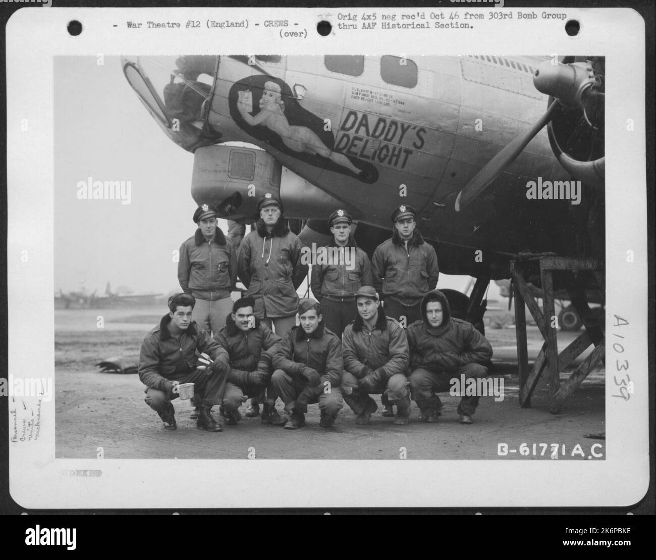Lt. Rybaltowski And Crew Of The 359Th Bomb Squadron, 303Rd Bomb Group ...