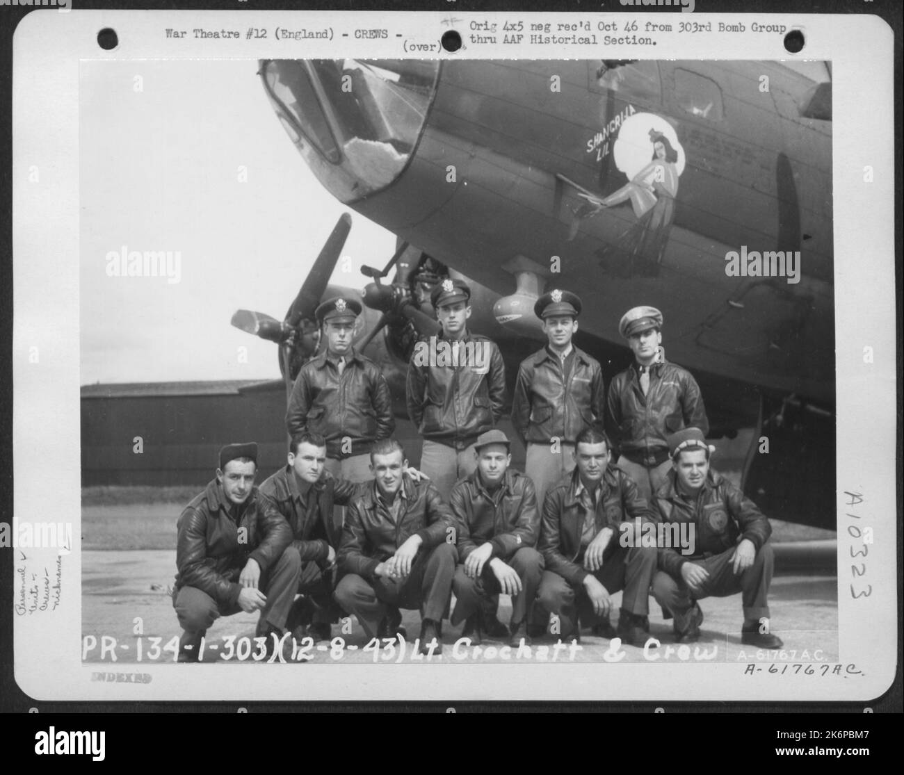 Lt. Crockatt And Crew Of The 360Th Bomb Squadron, 303Rd Bomb Group ...