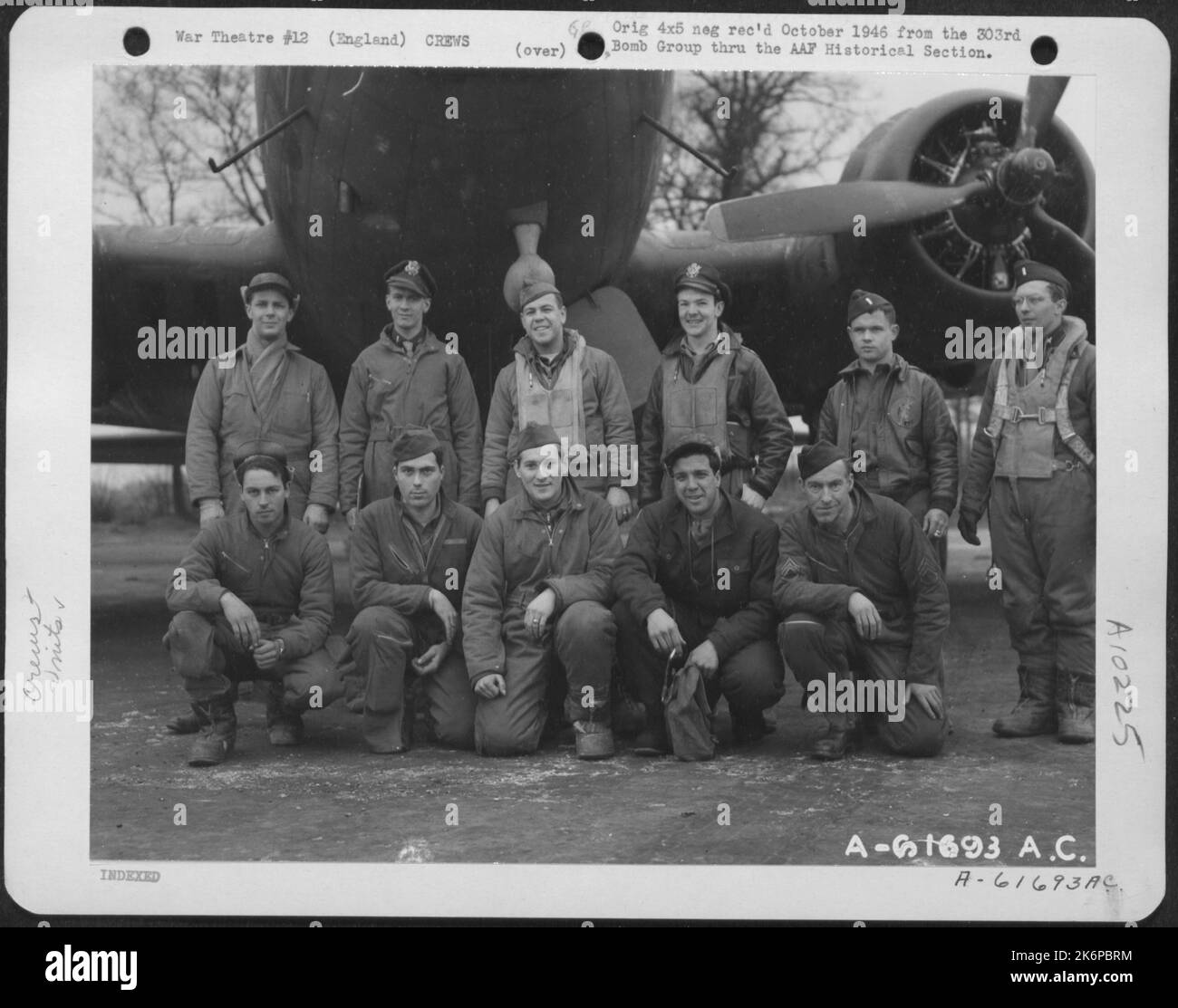 Lead Crew On Bombing Mission To Hamm, Germany, In Front Of The Boeing B ...