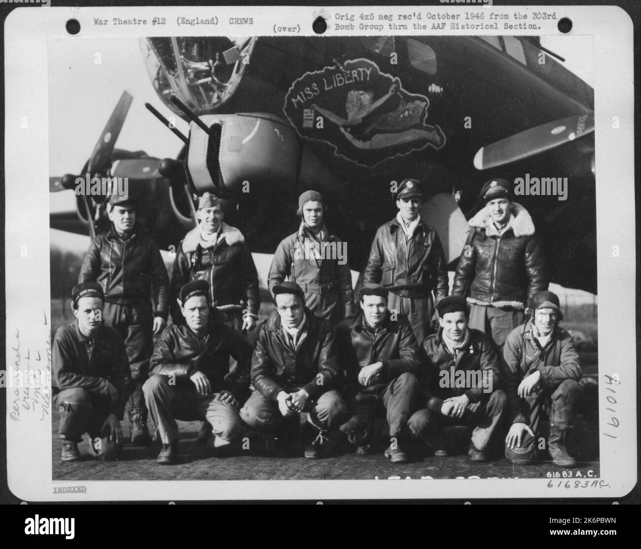 Captain Shulstad And Lead Crew On Bombing Mission To Brunswick, Germany ...