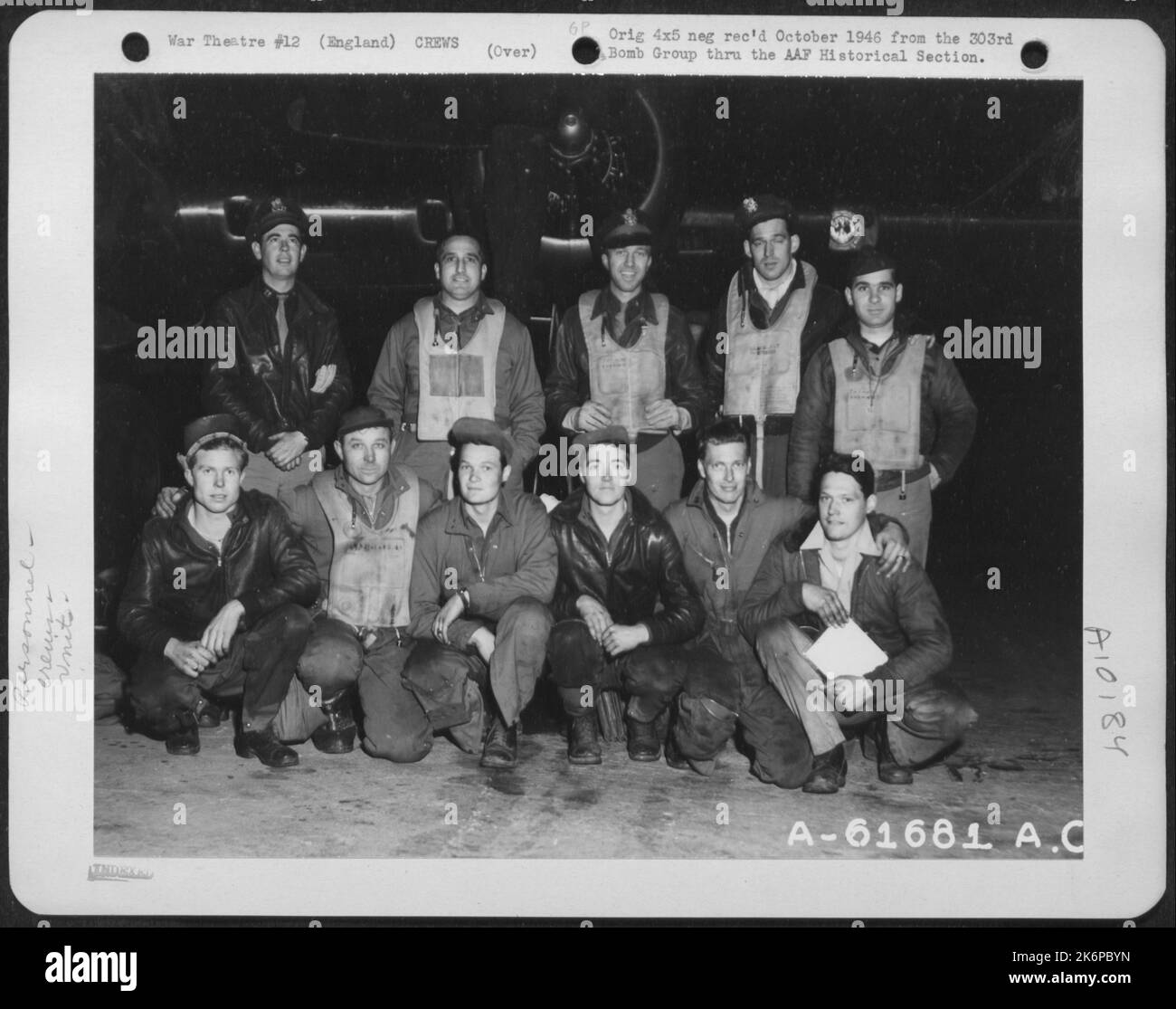 Colonel Stevens, Captain Brinkley, And Lead Crew On Bombing Mission To ...