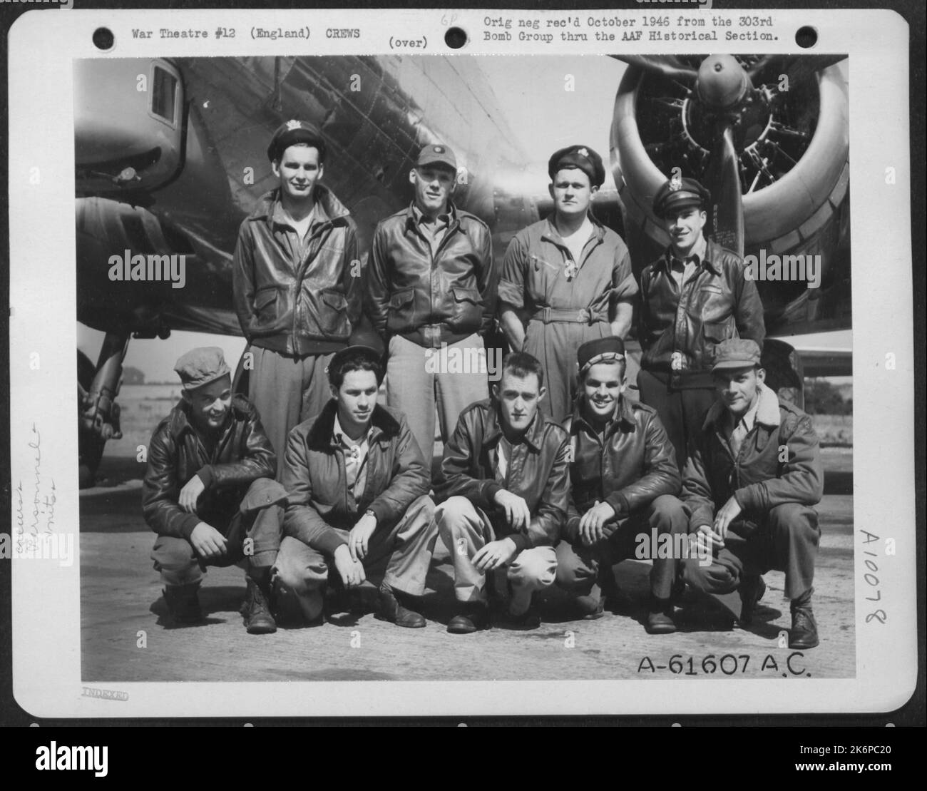 Lt. Hillary And Crew Of The 359Th Bomb Squadron, 303Rd Bomb Group Based ...